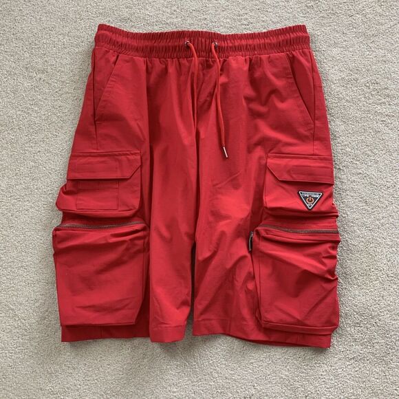 Shorts | Nwot Life Code Progressive Taslan Utility Cargo Shorts Red Sz ...